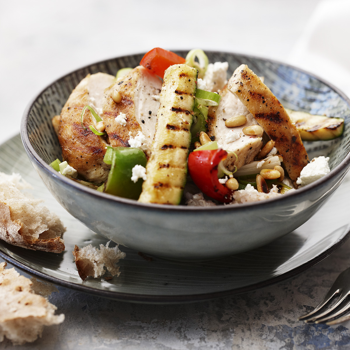 Grillet kylling med boghvede