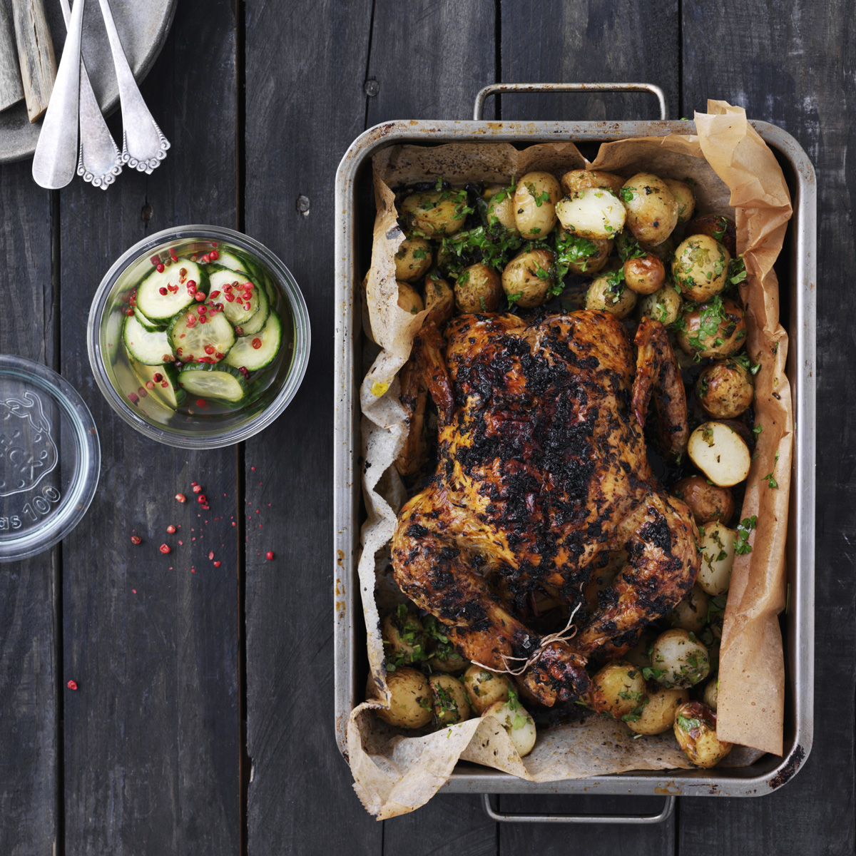 Opskrifter med hel kylling