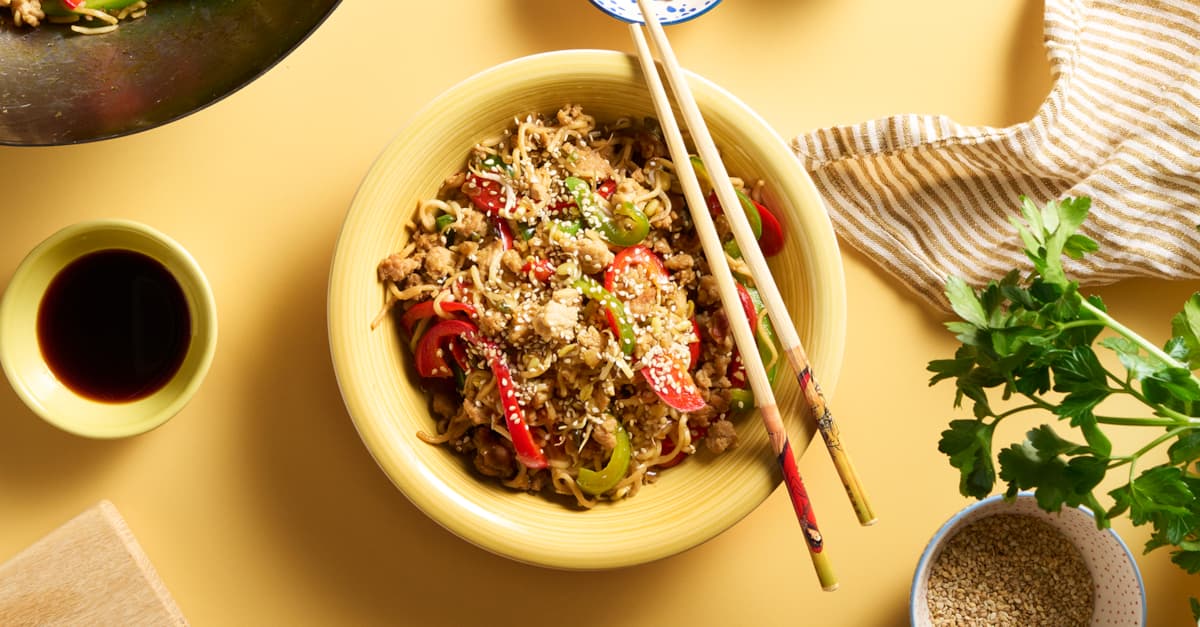 Wok Med Hakket Kylling
